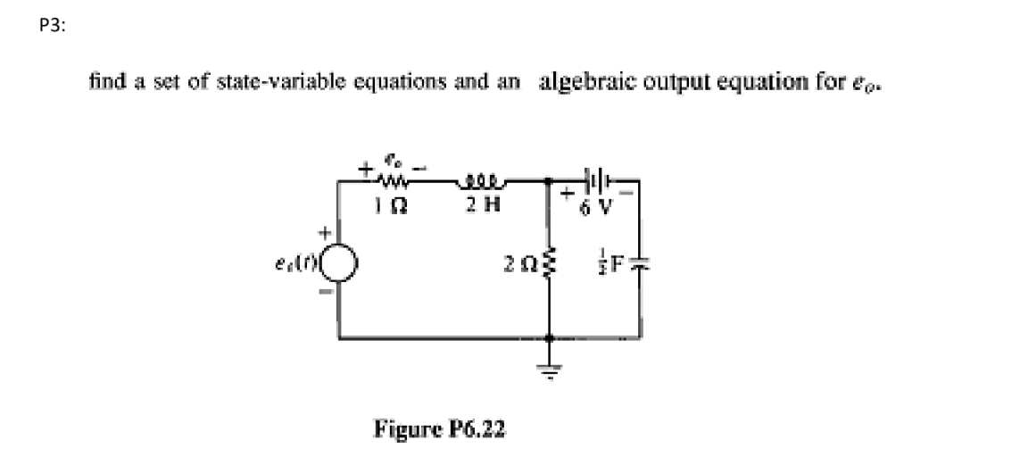 Solved find a set of state-variable equations and an | Chegg.com