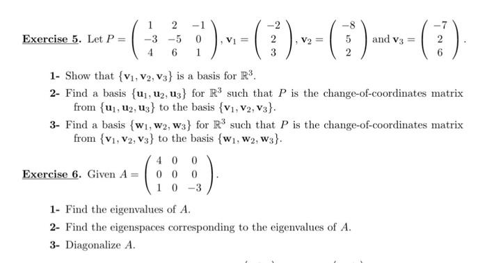 Solved Exercise 5 Let 
