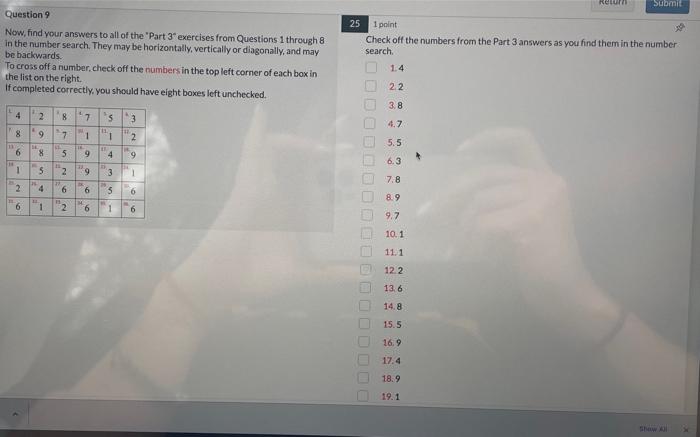 Solved Now, find your answers to all of the "Part 3 ' | Chegg.com