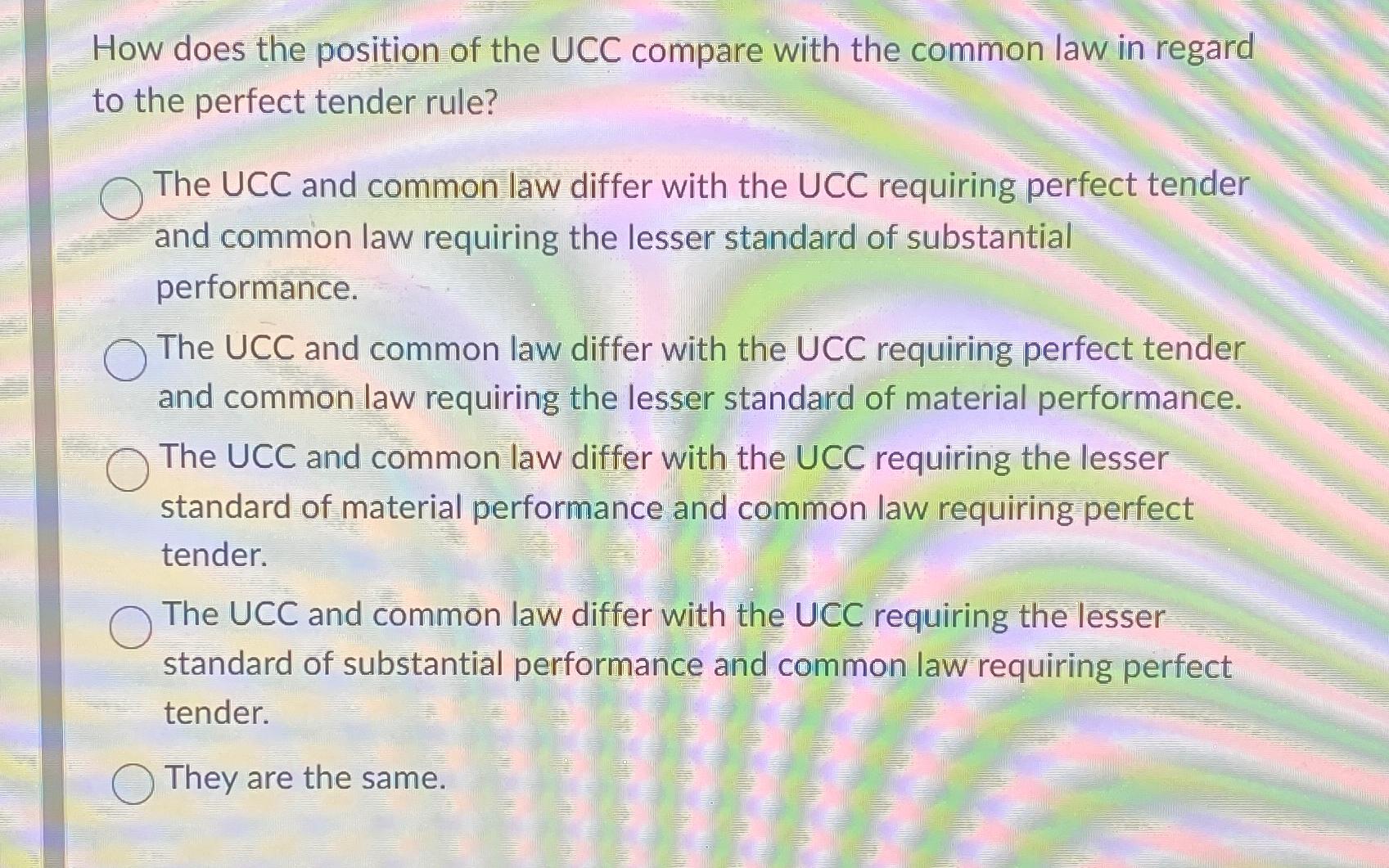 Solved How does the position of the UCC compare with the | Chegg.com