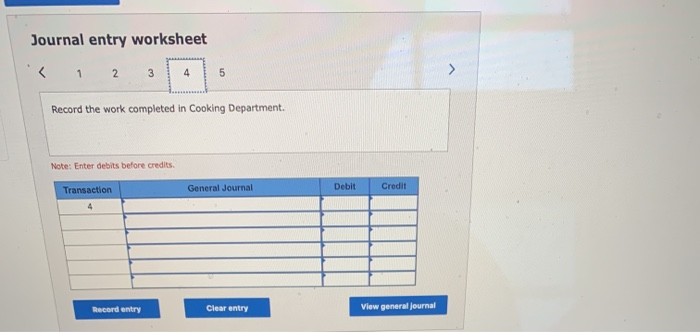 Solved Chec Exercise 5-7 Process Costing Journal Entries | Chegg.com