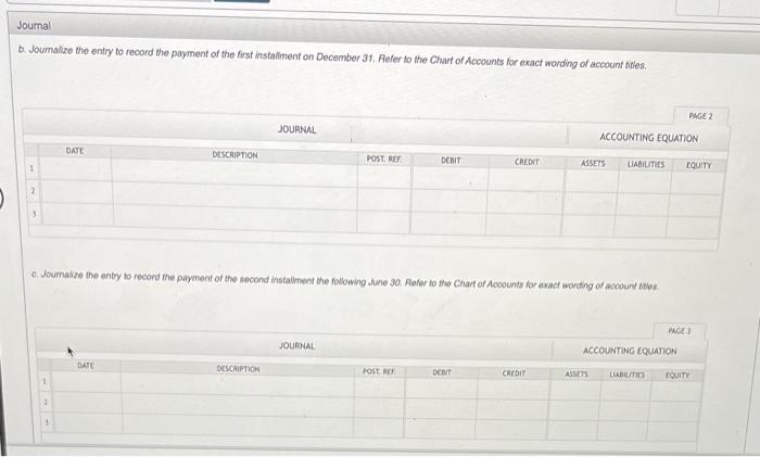 Solved Fixed asset purchases with note Instructions Chart of | Chegg.com