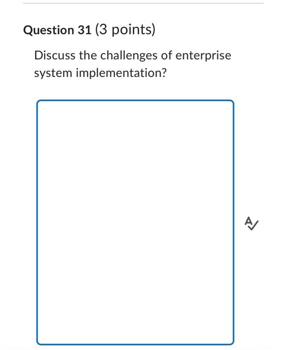 Solved Discuss the challenges of enterprise system | Chegg.com
