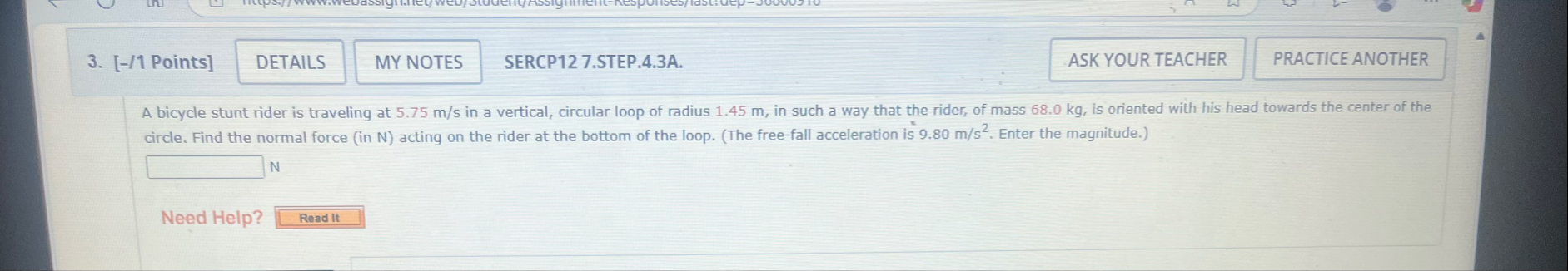 Solved A bicycle stunt rider is traveling at 5.75ms ﻿in a | Chegg.com