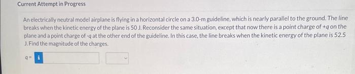 Solved An electrically neutral model airplane is flying in a | Chegg.com