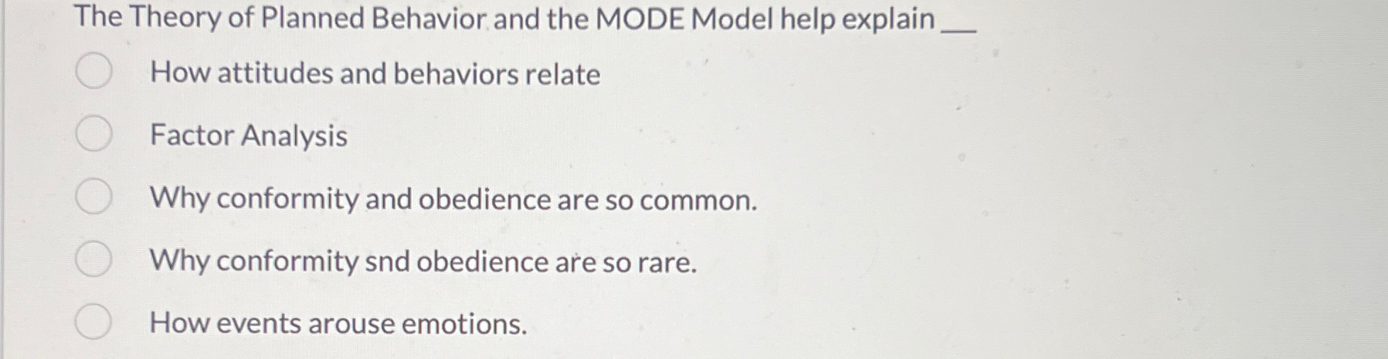 Solved The Theory of Planned Behavior and the MODE Model | Chegg.com
