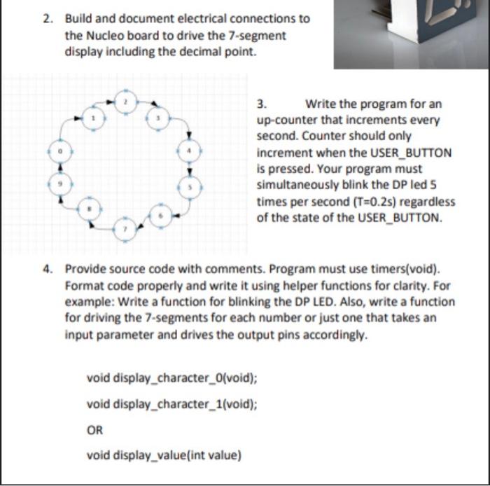 Solved 2. Build and document electrical connections to the | Chegg.com