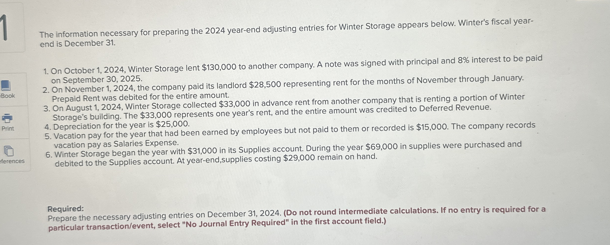 Solved The information necessary for preparing the 2024 | Chegg.com