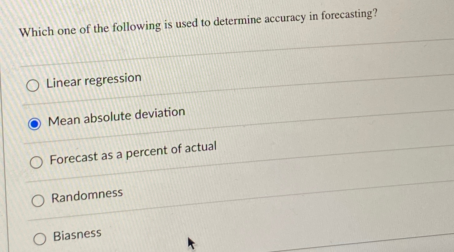 Solved Which one of the following is used to determine | Chegg.com