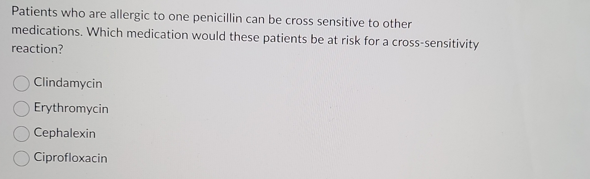 Solved Patients who are allergic to one penicillin can be | Chegg.com