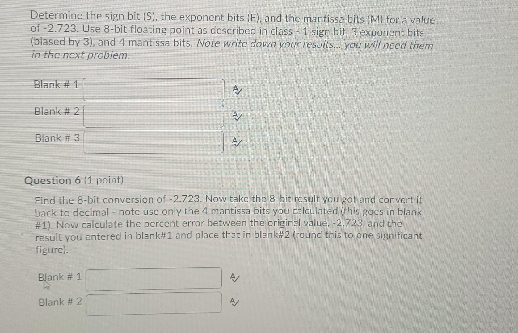 Solved Determine the sign bit (S), the exponent bits (E), | Chegg.com