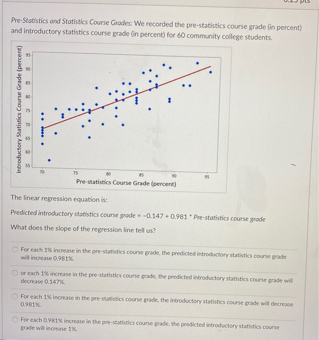 Solved Pre Statistics And Statistics Course Grades We Chegg