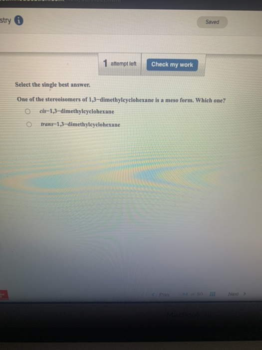 Solved estry Saved 1 attempt left Check my work Select the | Chegg.com