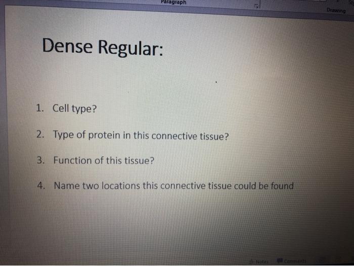 Solved Paragraph Drawing Dense Regular: 1. Cell type? 2. | Chegg.com