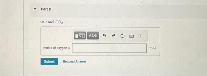 Solved 5.19 mol H₂O2 moles of oxygen = Submit Request | Chegg.com