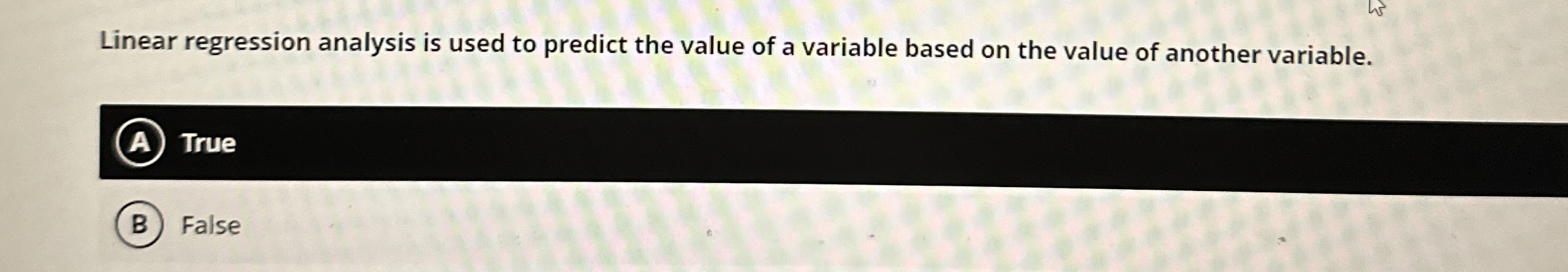 Linear regression analysis is used to predict the | Chegg.com