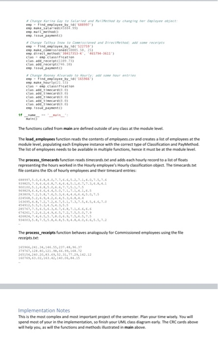 Solved Project 5: Payroll (Part 1) CS 1410 Background In | Chegg.com