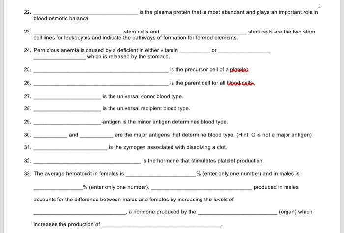 Solved 1. The pH of blood must stay in the range of and 2. A | Chegg.com