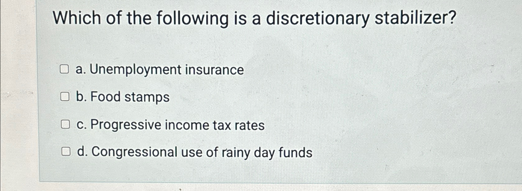 Solved Which of the following is a discretionary | Chegg.com