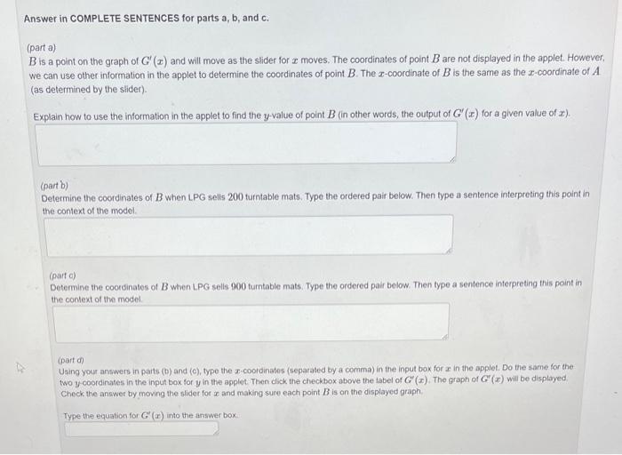 Solved (20fainiav In the applet obove, B is a point on the | Chegg.com