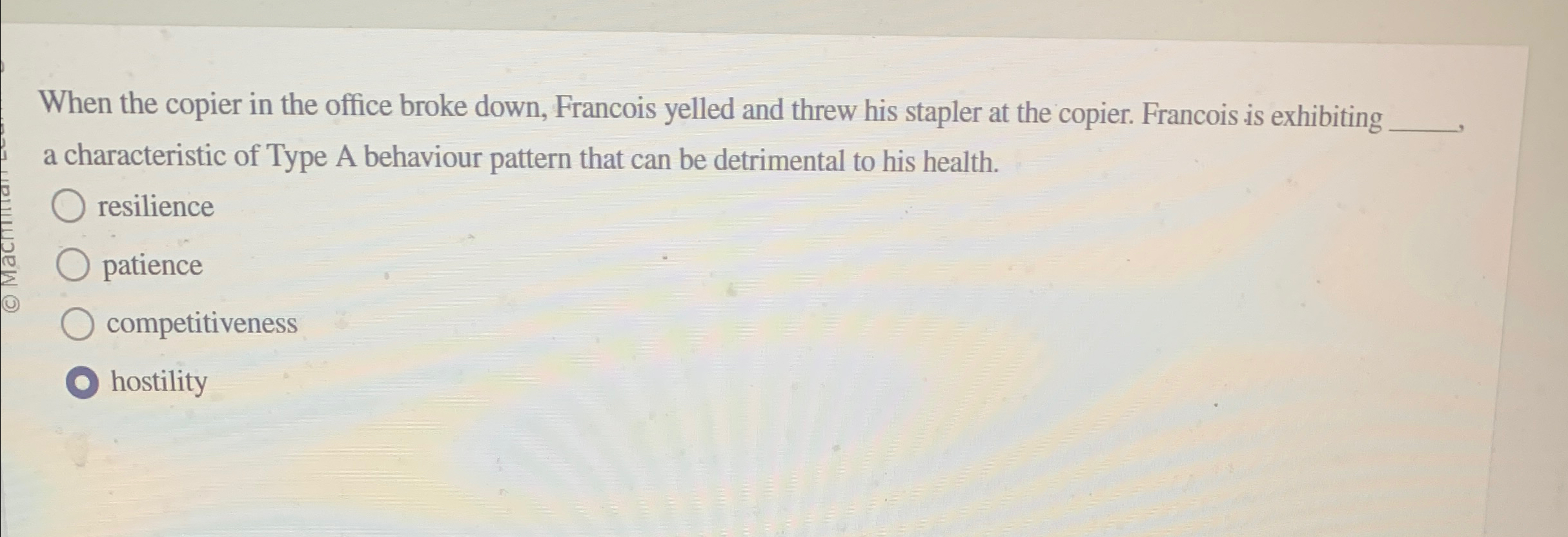 Solved When the copier in the office broke down, Francois | Chegg.com