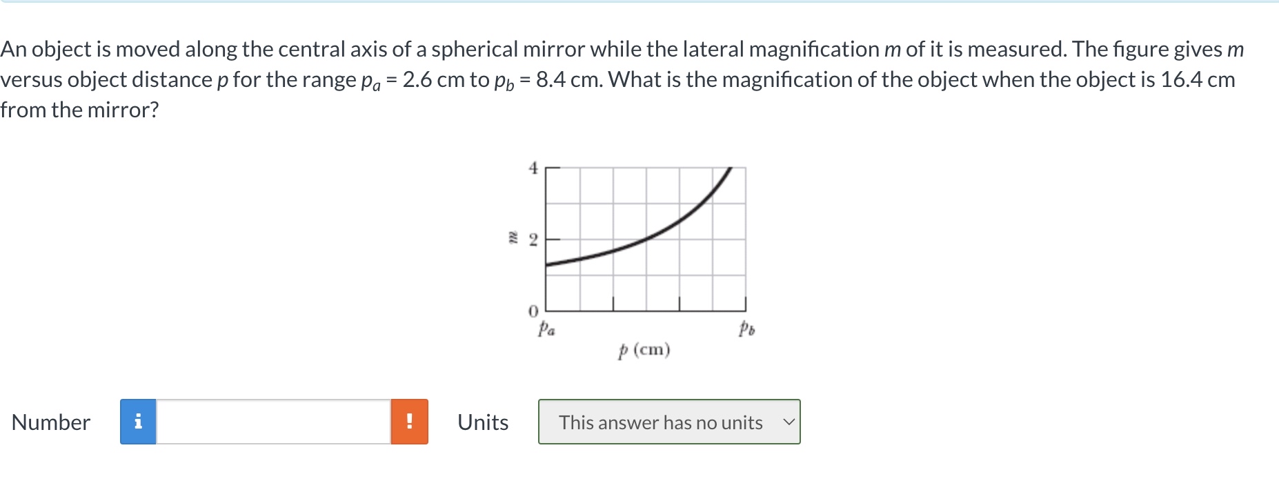 Solved An object is moved along the central axis of a | Chegg.com