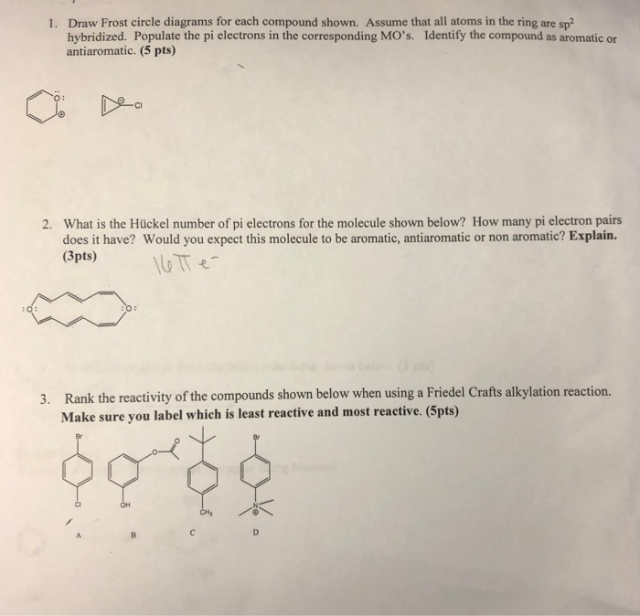 Solved 1. Draw Frost circle diagrams for each compound | Chegg.com