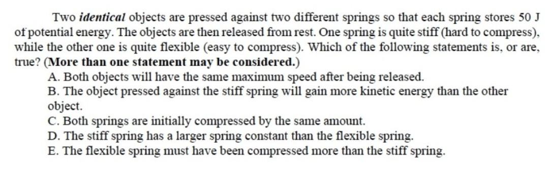 Solved Two identical objects are pressed against two | Chegg.com