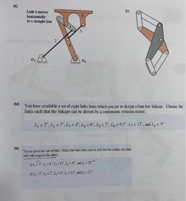Solved calculate the mobility of linkages and identify | Chegg.com