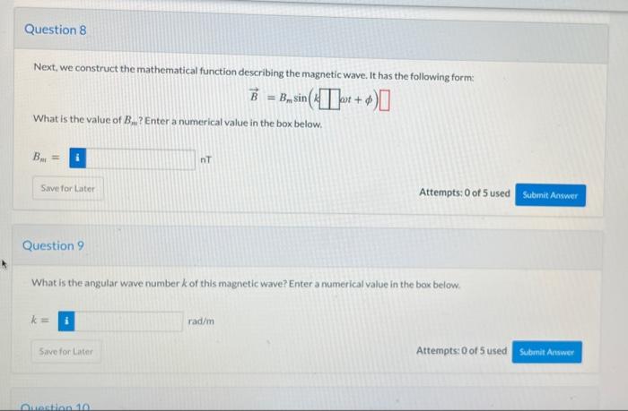 Solved A planar electromagnetic wave travels through free | Chegg.com