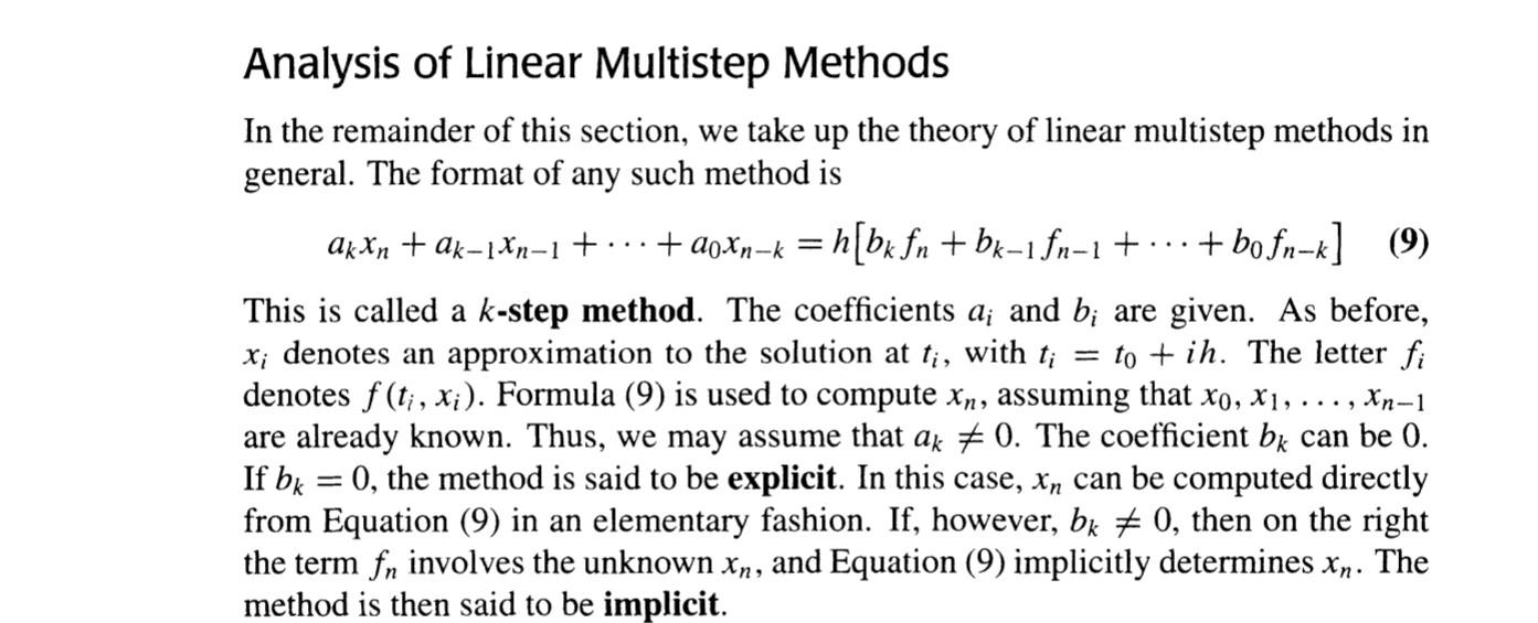 Solved 15. Prove that the multistep method of Equation (9) | Chegg.com