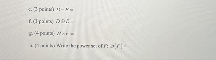Solved 1. [2.1&2.2] The following exercises refer to these | Chegg.com