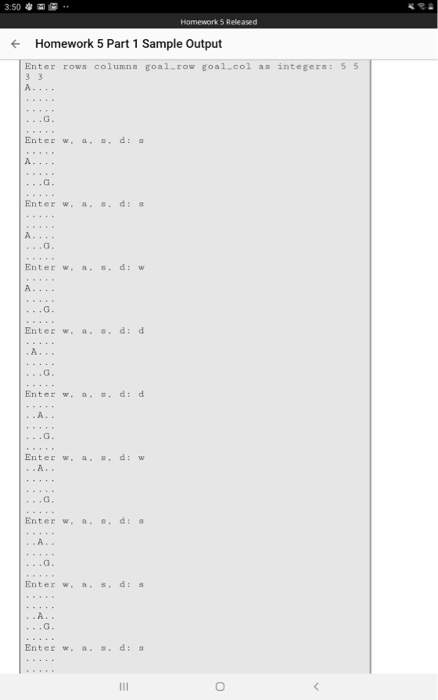 Solved How to make a maze game in python using 3 functions | Chegg.com