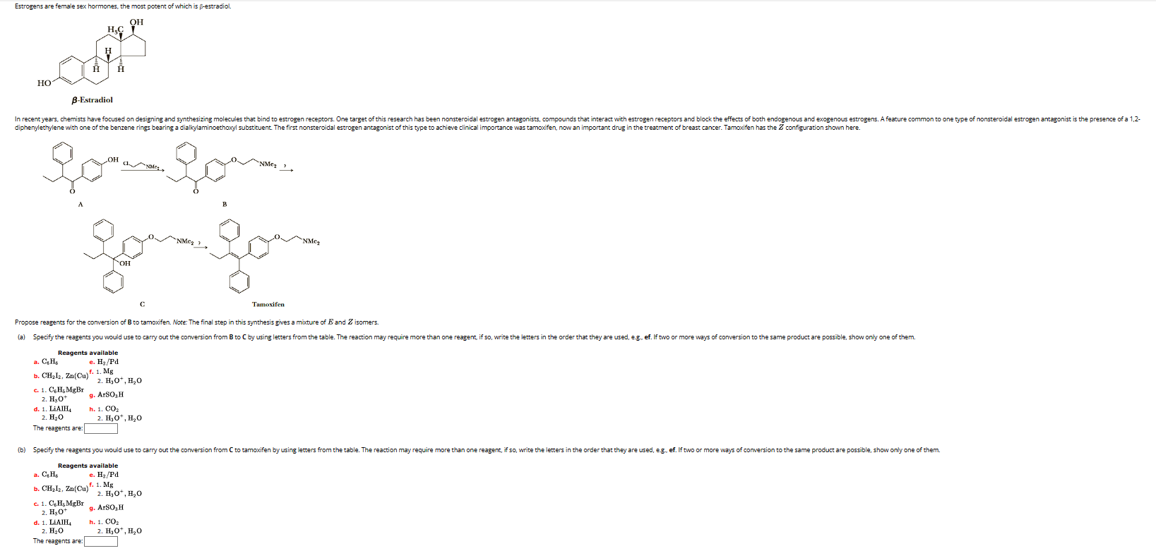 Solved Propose reagents for the conversion of B ﻿to | Chegg.com