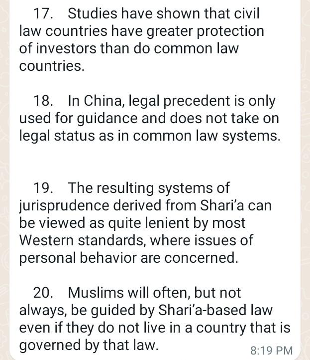 Solved 17. Studies have shown that civil law countries have | Chegg.com