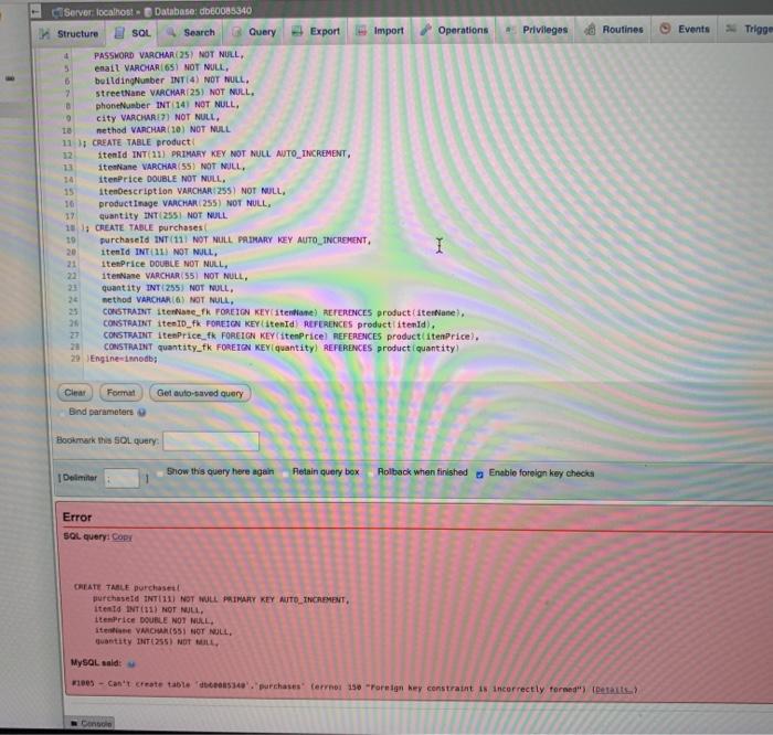 Solved Mysqlwhy Do I Get This Error Foreign Key Constraint