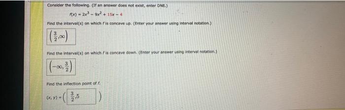 Solved Consider the following. fIf an answer does not exdst, | Chegg.com