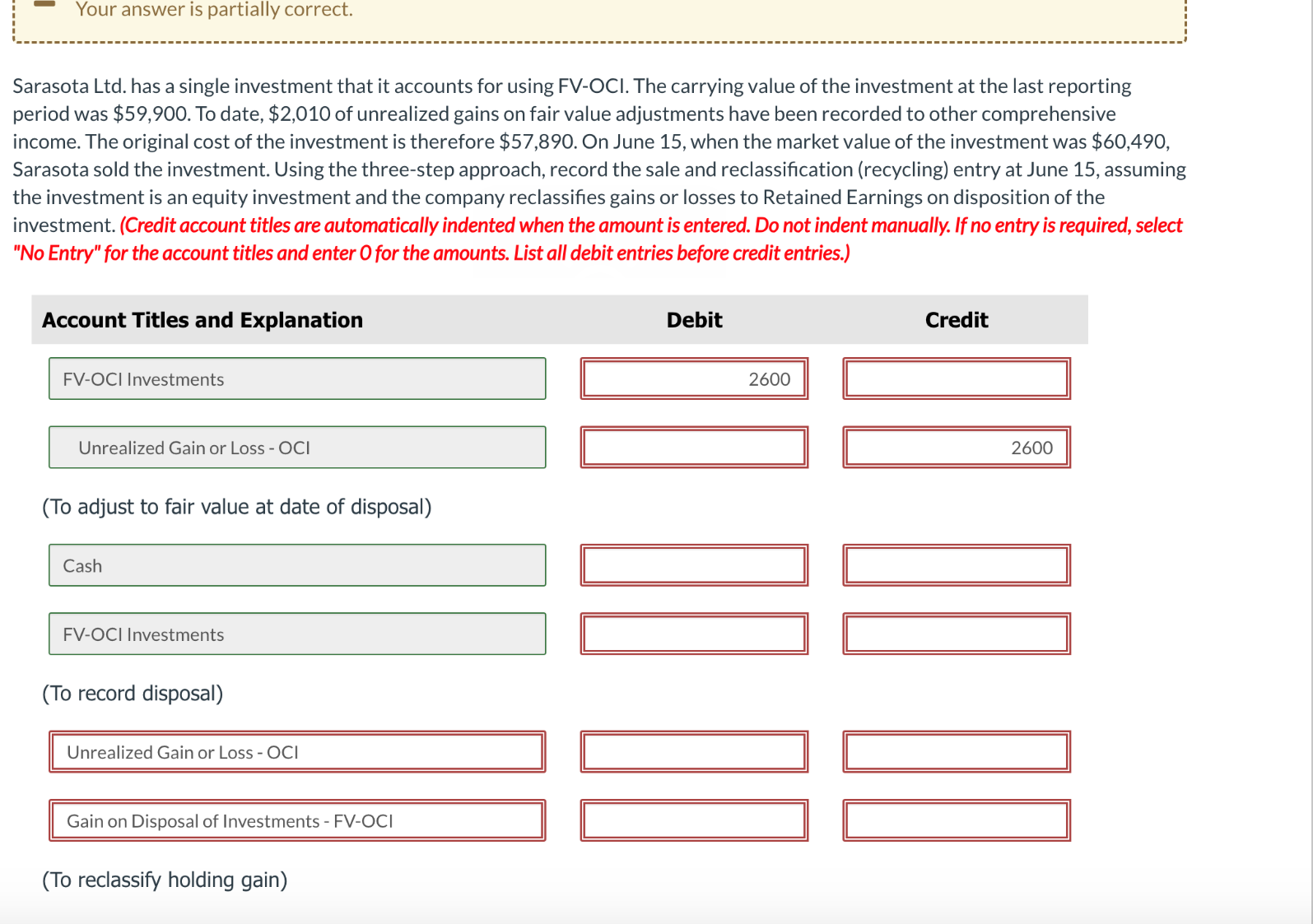 Sarasota Ltd. ﻿has a single investment that it | Chegg.com