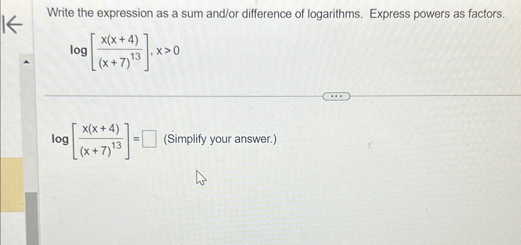 Solved Write the expression as a sum and/or difference of | Chegg.com
