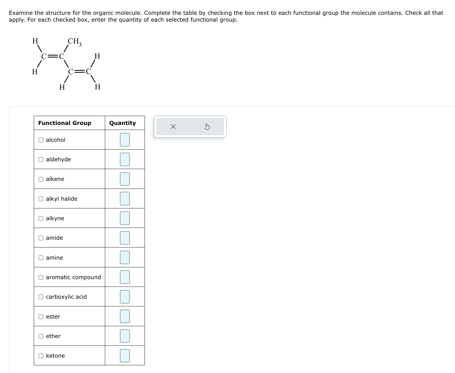 Solved Examine the structure for the organic molecule. | Chegg.com
