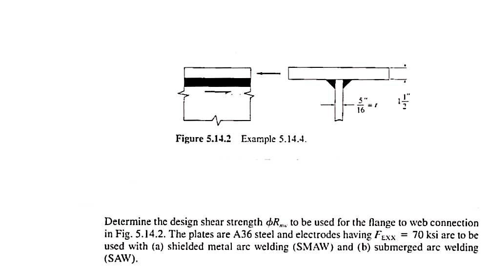 Figure 5.14.2 Example 5.14.4. Determine the design | Chegg.com