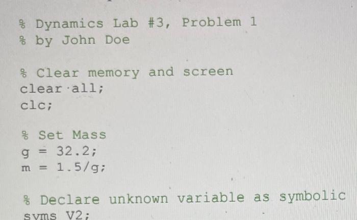 Solved use example templet to fill in unknowns for problem | Chegg.com