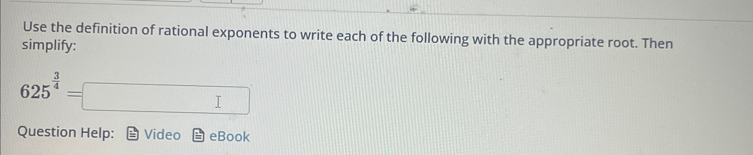 Solved Use the definition of rational exponents to write | Chegg.com