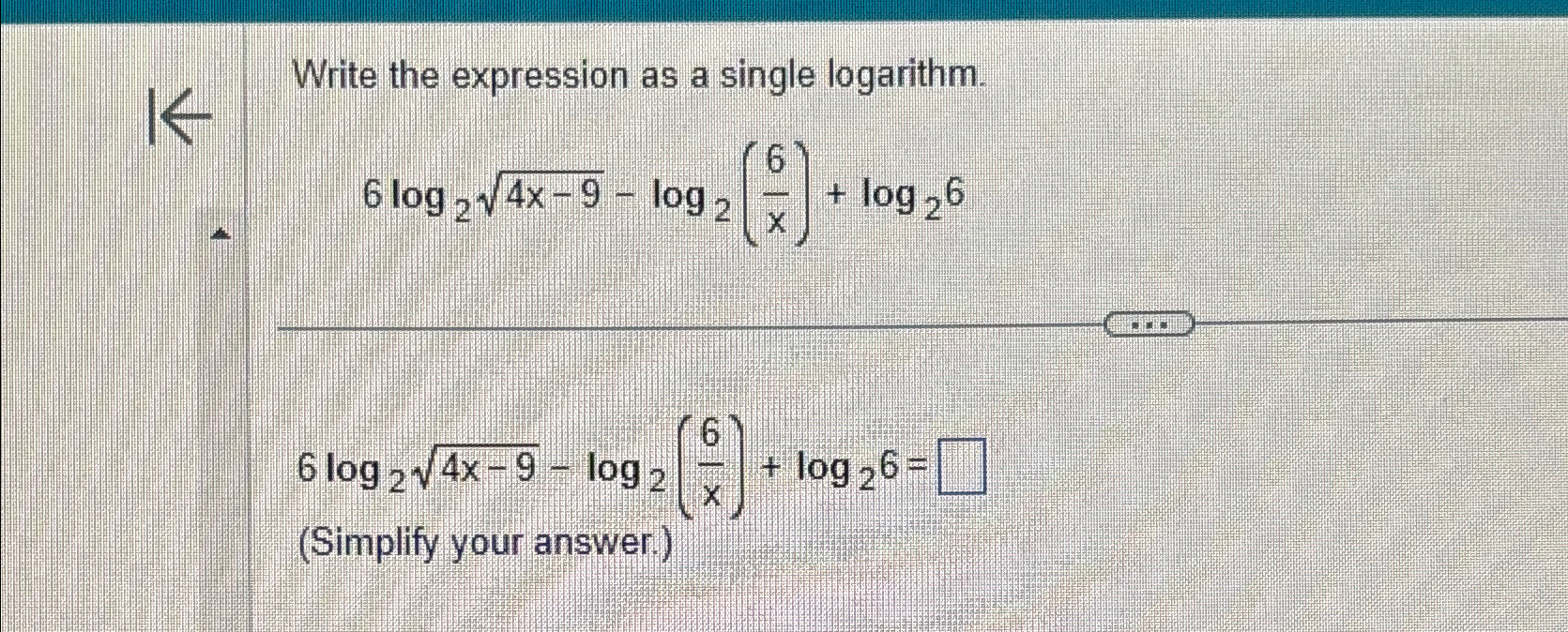 Solved Write the expression as a single | Chegg.com