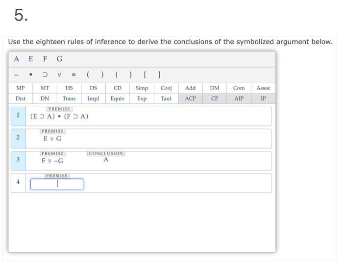 Solved •use the eighteen rules of interference to derive the | Chegg.com