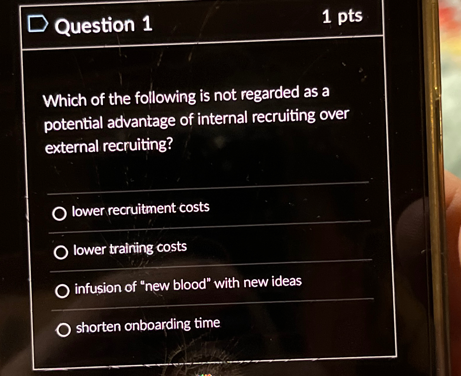 Solved Question 11ptsWhich of the following is not regarded | Chegg.com