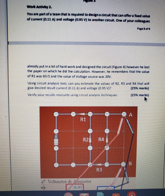 Solved guidance on how to find the values for R2, R3 and | Chegg.com
