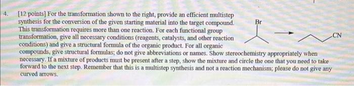 Solved 4. [12 points] For the transformation shown to the | Chegg.com