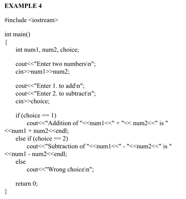 Solved if (condition) statements; If the condition is true, | Chegg.com