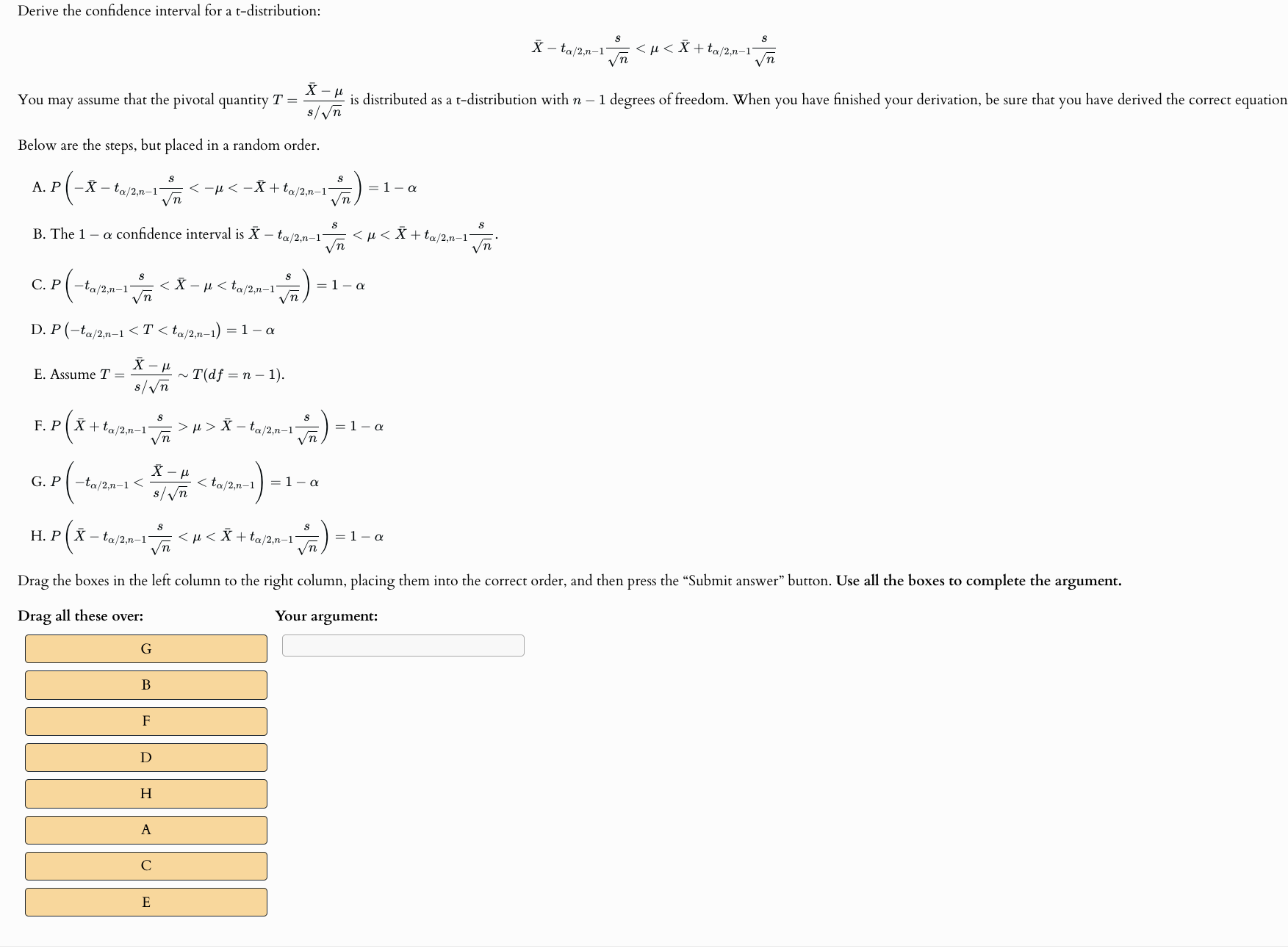 Solved Derive the confidence interval for | Chegg.com